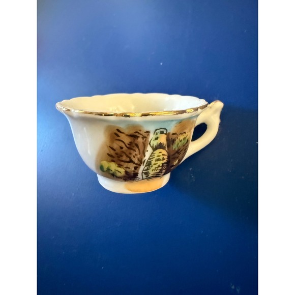 Nico Nico | Dining | Nico Japan Teacup Demitasse Gold Trim Scenic ...